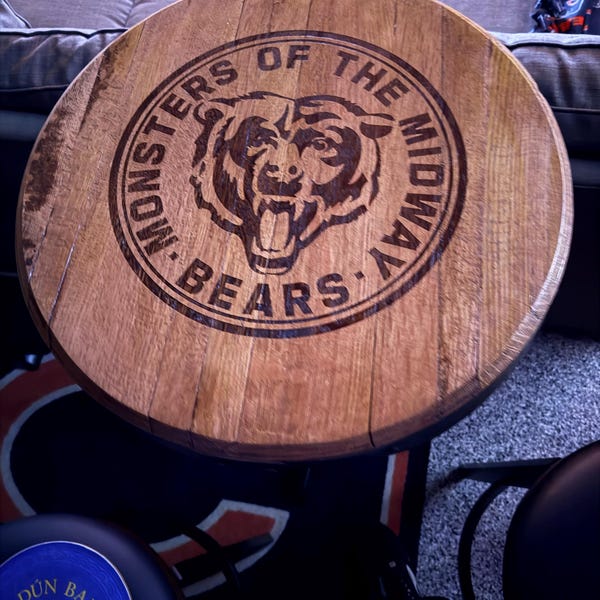 Pub Table 42" Tall - Laser Engraved Customize to Your Liking - Etsy