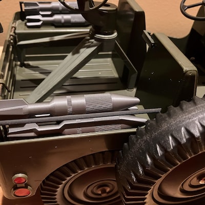 ATV Hand Rail GI Joe All Terrain 6 Wheel Vehicle Replica 3D Printed ...