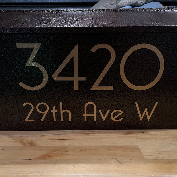 House Number Decal, Street Address Sticker, Personalized Door Number ...