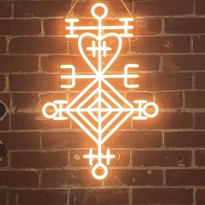 Neon Squiggle Light-wave Led Neon Sign Neon Sign Bedroomwall - Etsy