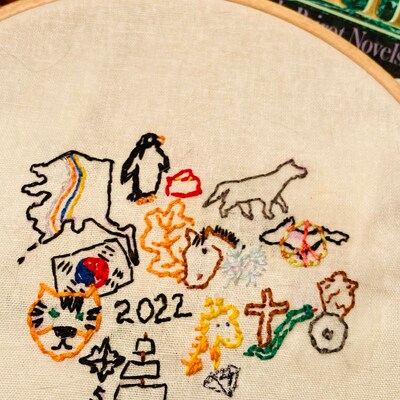 Earth Rainbow Beginner Hand Embroidery Pattern PDF DIY Hoop - Etsy