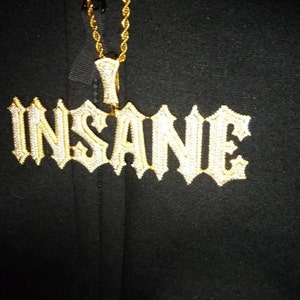 Icy Square Diamond Heart Clasp Initial Necklace With Cuban - Etsy