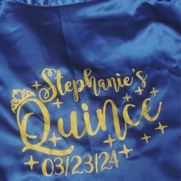 Includes FREE Front Personalization, Mis Quince Satin Robes, Getting ...