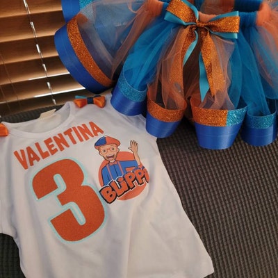 Blippi Ribbon Tutu Outfit - Etsy