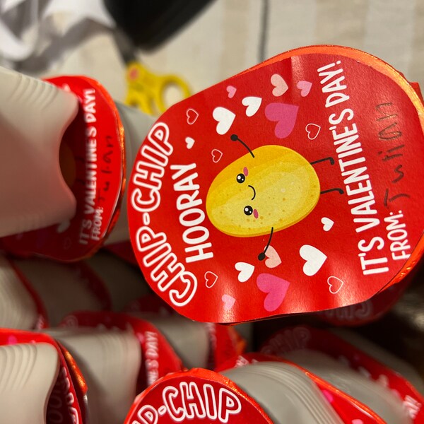 Chips Kids Valentine Printable, Pringles Snack Size Chips, Kids ...