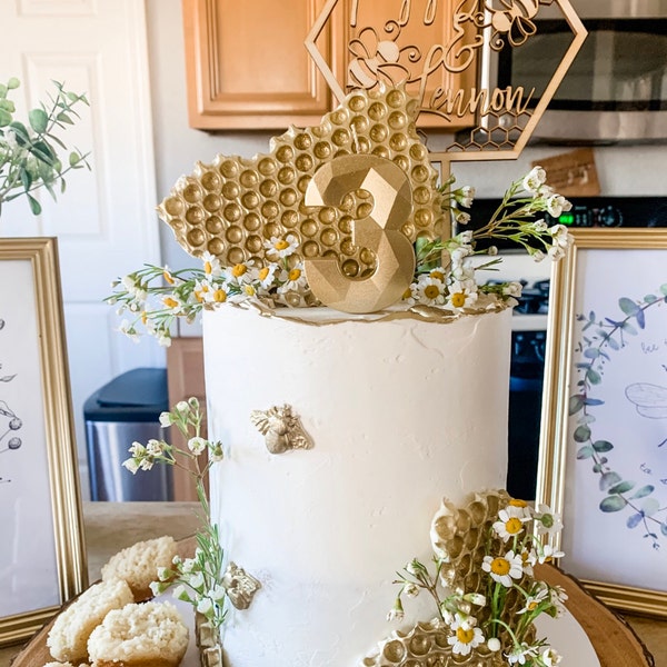 Bee Custom Cake Topper Meant to Bee Cake Topper Bee Wedding Cake Topper ...