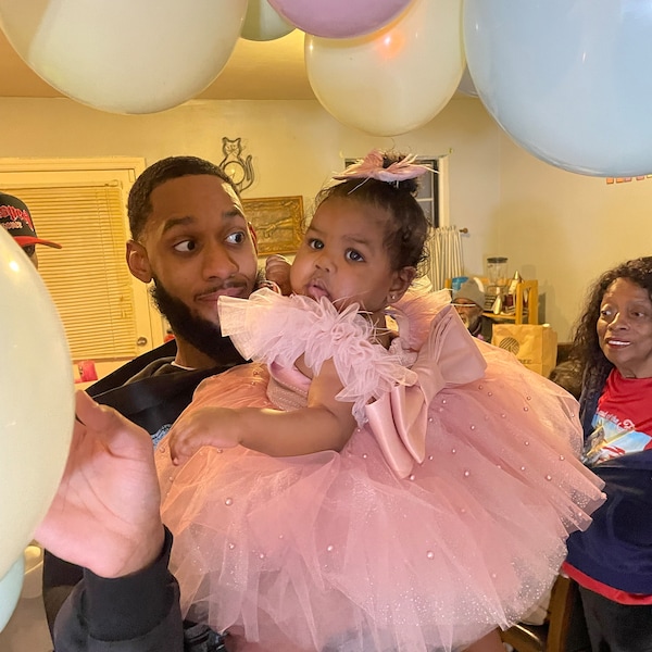 Powder Pink Birthday Tutu Dress,baby Prom Dress Ball Gown Toddler First ...