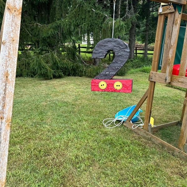 20'' Tall Number One Pinata First Birthday Pinata Bright Green Dinosaur ...