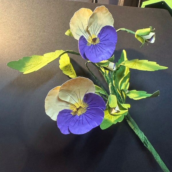 Pansy - Paper Flower - Templates - Video Tutorial - SVG - PDF ...