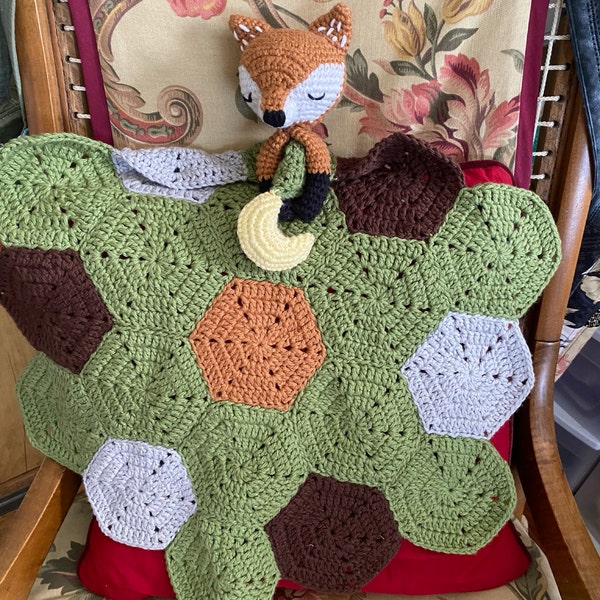 CROCHET PATTERN Lucy the Fox Crochet Amigurumi Fox Lovey Security ...