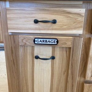 Wooden Garbage Trash Sign. Vintage British Railway Style. - Etsy
