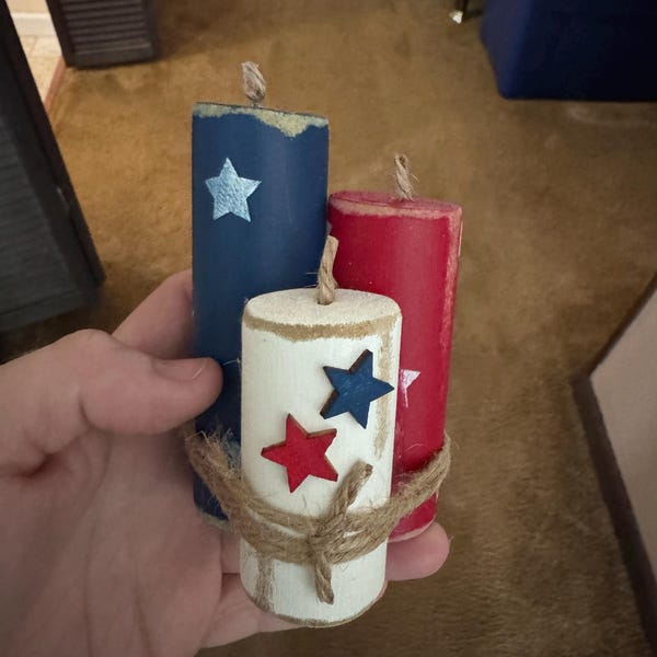 Mini July 4th Popsicle Bucket, July 4th Tiered Tray Decor, Patriotic ...