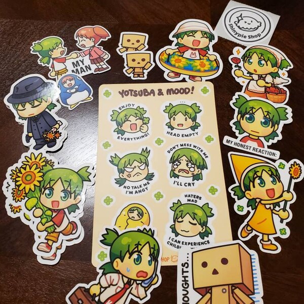 Big Combo Pack Yotsuba Stickers, Manga Decal, Cute Anime Meme Sticker ...
