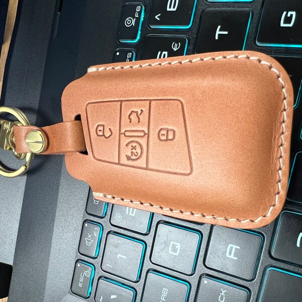 Volkswagen Series Key Fob Leather Case Italian Veg Cowhide Leather Eco ...