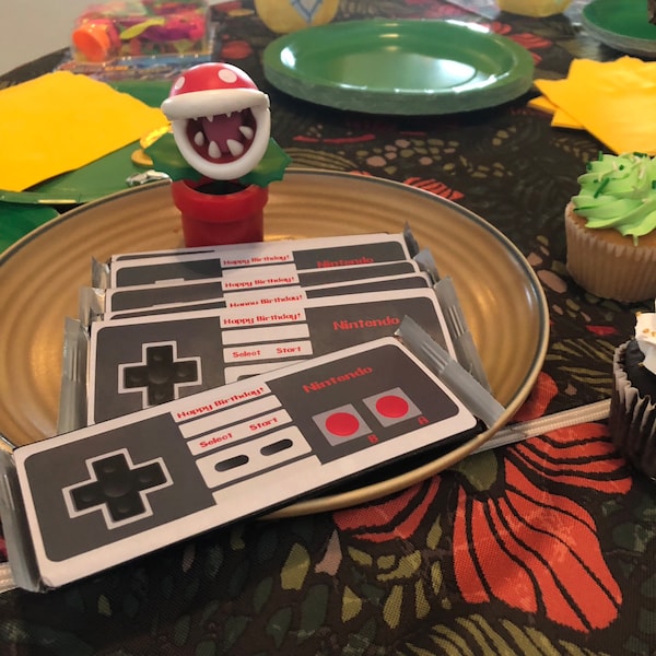 Printable Nintendo NES Controller Hershey's Chocolate Bar Wrapper ...