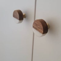 Olive Branch Brass Knobs Kitchen Pull Cabinet Knob Handles Nordic Style Drawer Knobs Pulls ...