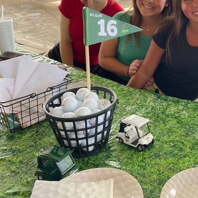 Queen of the Green Golf Party Flags, Women's Birthday Decor, Golfing ...