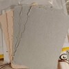 5x7 BLUSH Pink 150gsm Handmade Deckled Edge Cotton Rag Paper Deckle ...