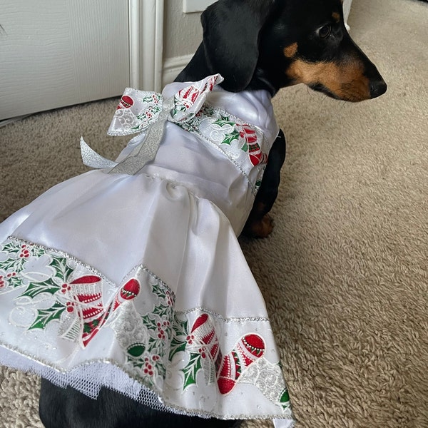 Xmas Holly Dress or Harness for All Small Breed Dogs, Designer Dog ...