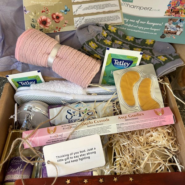 Large Wellness HAMPER Gift Box Pamper Spa Kit Unwind Relax De-stress ...