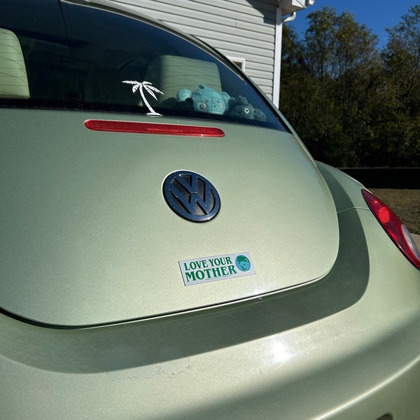 Love Your Mother - Small Environmental Bumper Sticker / Laptop Decal or ...