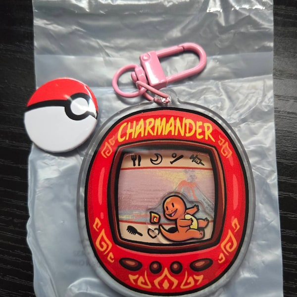 Virtual Pet Shaker Keychains - Etsy