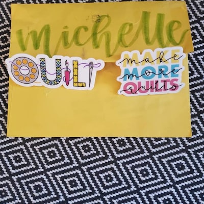 QUILT Sewing Sticker Decal - Etsy