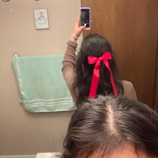 Wicked Witch Hair Bow, Green Witch Hair Clip, Green and Pink Fabric ...