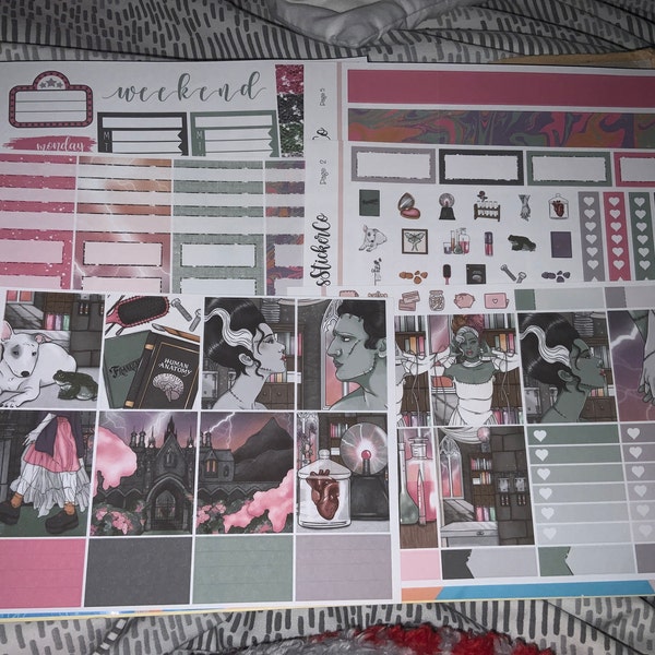 Glitter Headers // Birthday Add Ons, Weekly Planner Sticker Kit, Girl ...