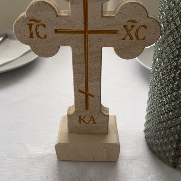 Orthodox Standing Cross, - Made of the Limestone, Religious Gift - Etsy