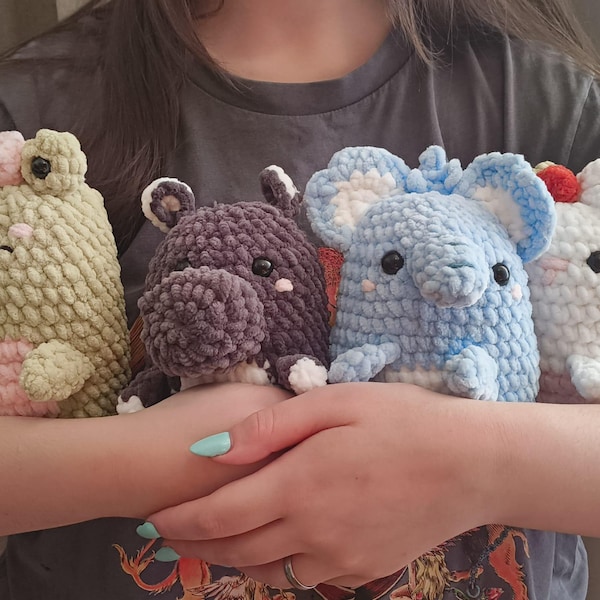 28in1 Tiny Beasties Collection Crochet Patterns | Hedgehog Pattern ...