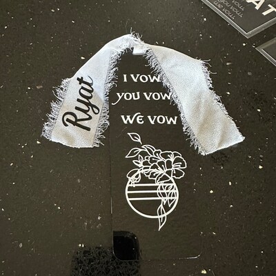 The Ritual Series Merch Black Acrylic Bookmark Book Quote Personalized ...