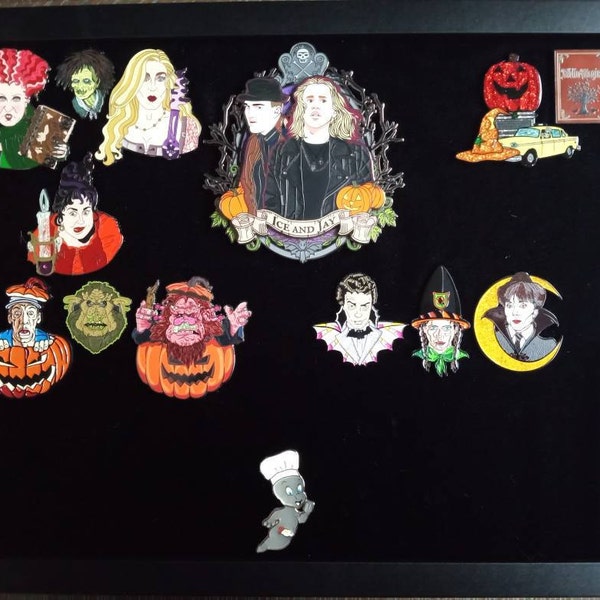 Handmade Fabric Framed Pin Board Display Sage Leather and Wood Style ...