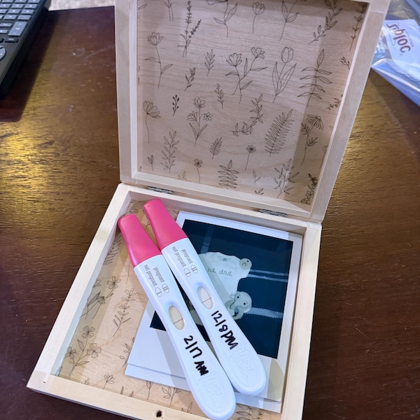 NEVER FORGOTTEN Baby Loss Keepsake Box, Pregnancy Test Box,miscarriage ...