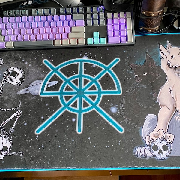 Custom LED Desk Mat, XL RGB Gaming Mousepad With Adjustable Lights ...