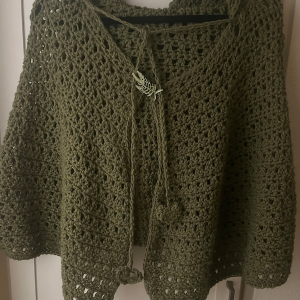 Crochet Fairy Tale Cloak PATTERN PDF - Costume, Cosplay, Halloween ...