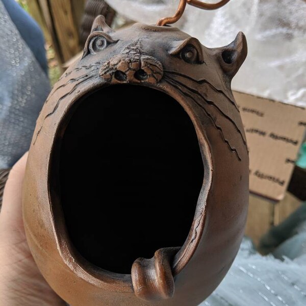 Canary Yellow - Highfired Stoneware Clay Birdfeeder - Etsy