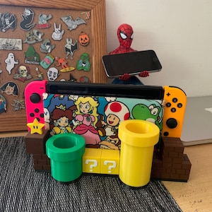 Nintendo Switch Stand Mario Themed Dock - Etsy