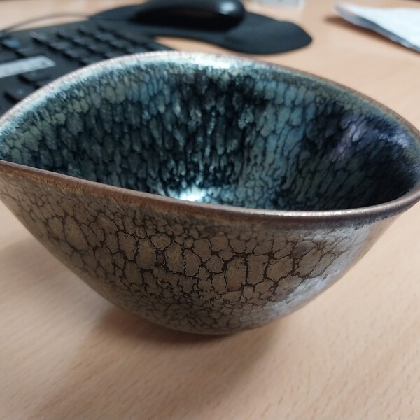 III Ito Tozan 1900-1970 Kuro Raku Tsutsu Chawan for Japanese Tea ...