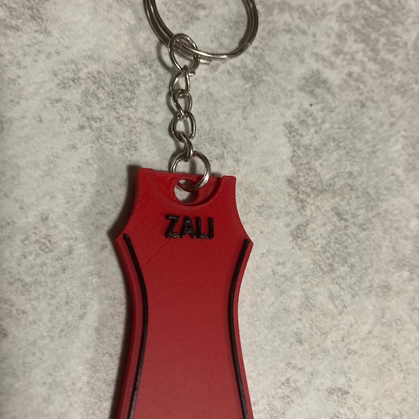 Personalised Jersey Key Ring - 3D Printed - Etsy
