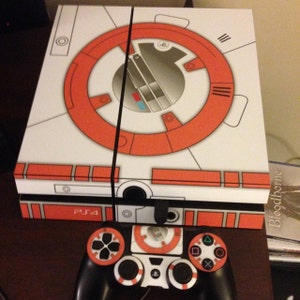 PS4 Skin EXCLUSIVE Grey Wood Grain Burnished Stamp Skin With 2 - Etsy