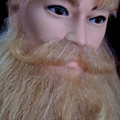 Fake Realistic Brown Long Beard and Mustache From Natural Hair, Hagrid ...