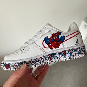 Sesame Street Elmo Cookie Monster Inspired Air Force 1 Trainers ...