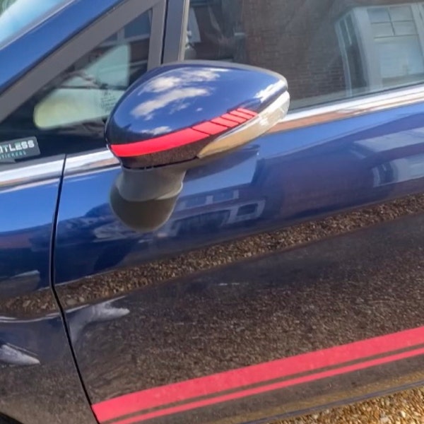 X2 Wing Mirror Stripe Stickers all Colours - Etsy