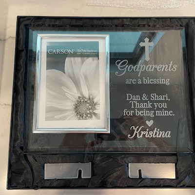 Personalized God Parents Picture Frame Gift for God Parents Godparents ...