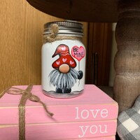 Valentines Day Gnome Mini Mason Jar, Love Perfect Mason, Tiered Tray Decor - Etsy Canada