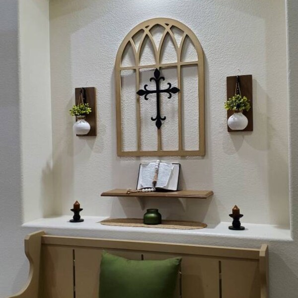 Cross Outline Metal Wall Art - Etsy