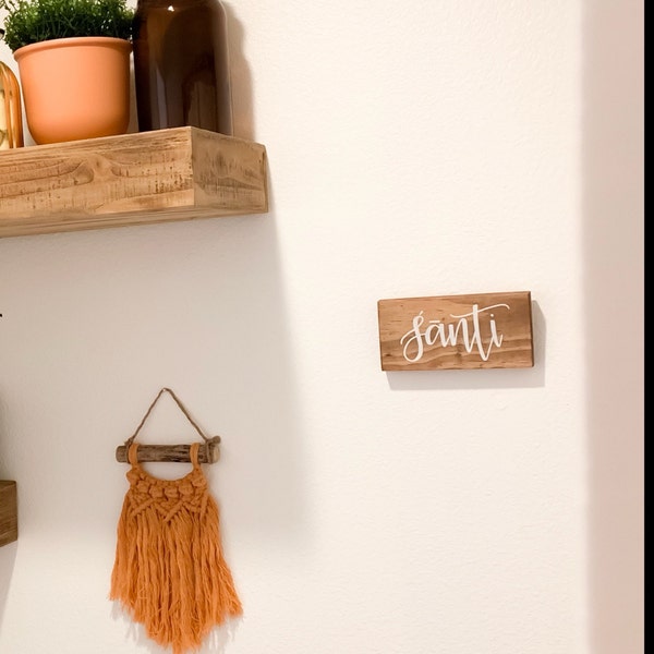 One Little Word - Custom Hand-lettered Wood Sign - Shelf Sitter - Word ...