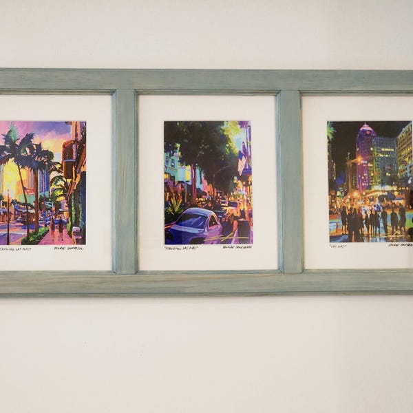8 X 10 Triple Window Picture Frame - Etsy