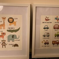 Print Yr Wyddor a Rhifau Cymraeg, Welsh Alphabet and Numbers Print ...